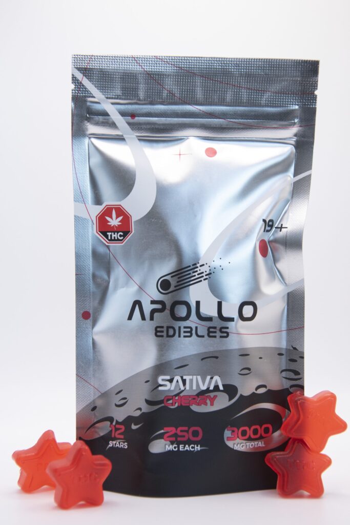 Apollo Edibles – Cherry Shooting Stars 3000MG THC (SATIVA) - Buy Weed ...